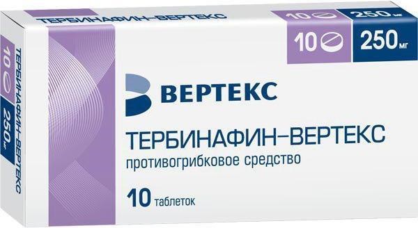 Тербинафин-Вертекс цена от 420 руб., купить в Москве в интернет-аптеке Polza.ru, инструкция по ...